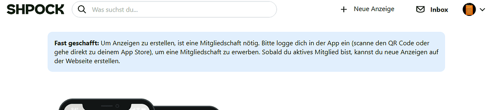 SHPOCK - Das aus für die Plattform? - Allgemein - Kleinanzeigen-Community